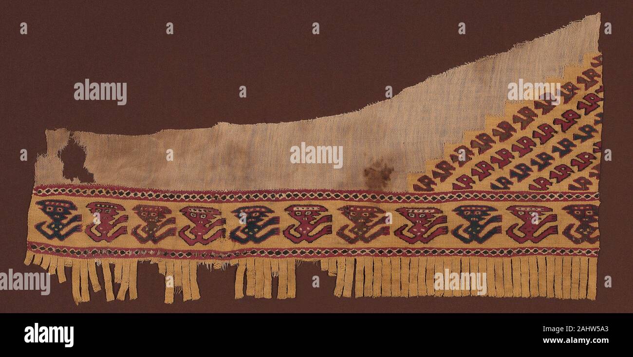 Cotton and wool camelid slit tapestry weave hi-res stock photography ...