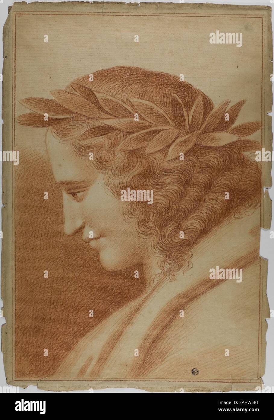 Raphael. Poet Crowned with Laurel. 1700–1799. Italy. Red chalk with ...