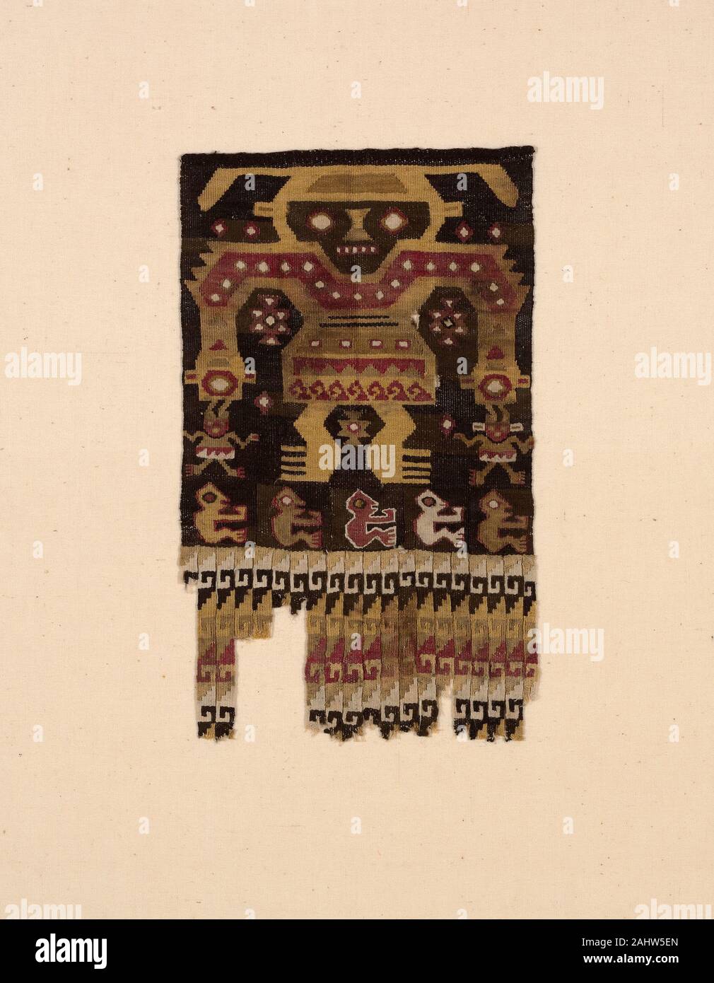 Cotton and wool camelid slit tapestry weave hi-res stock photography ...