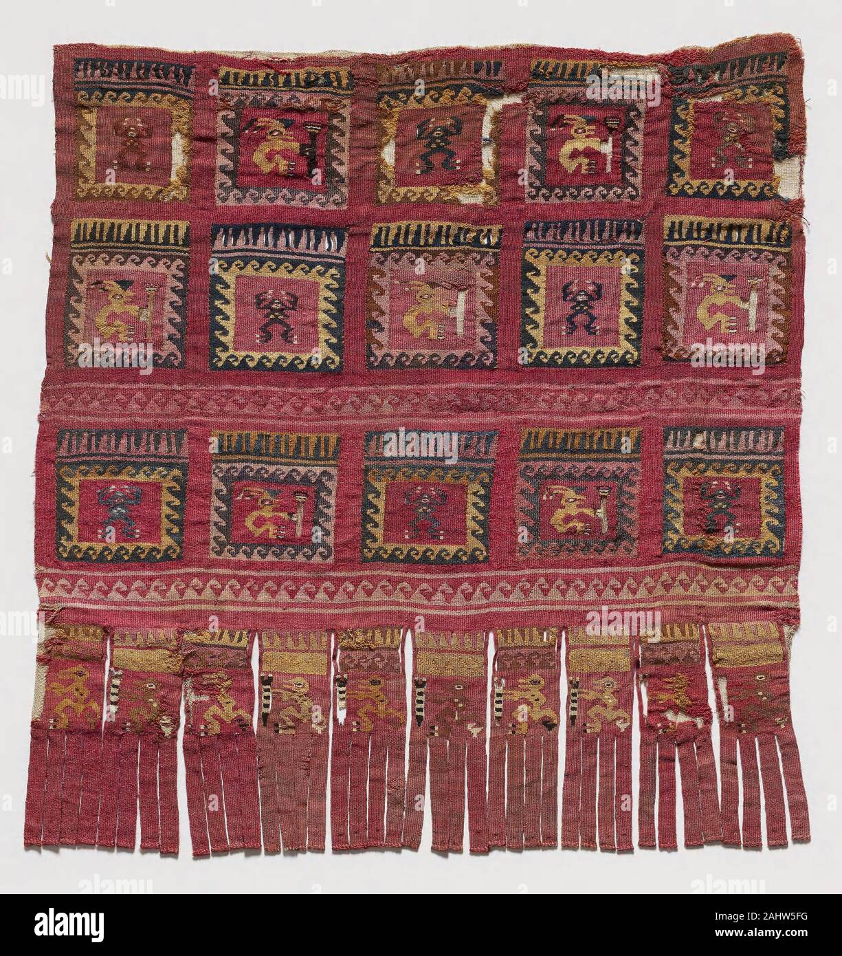 Chimú. Panel. 1250–1470. Peru. Cotton and wool (camelid), slit tapestry ...