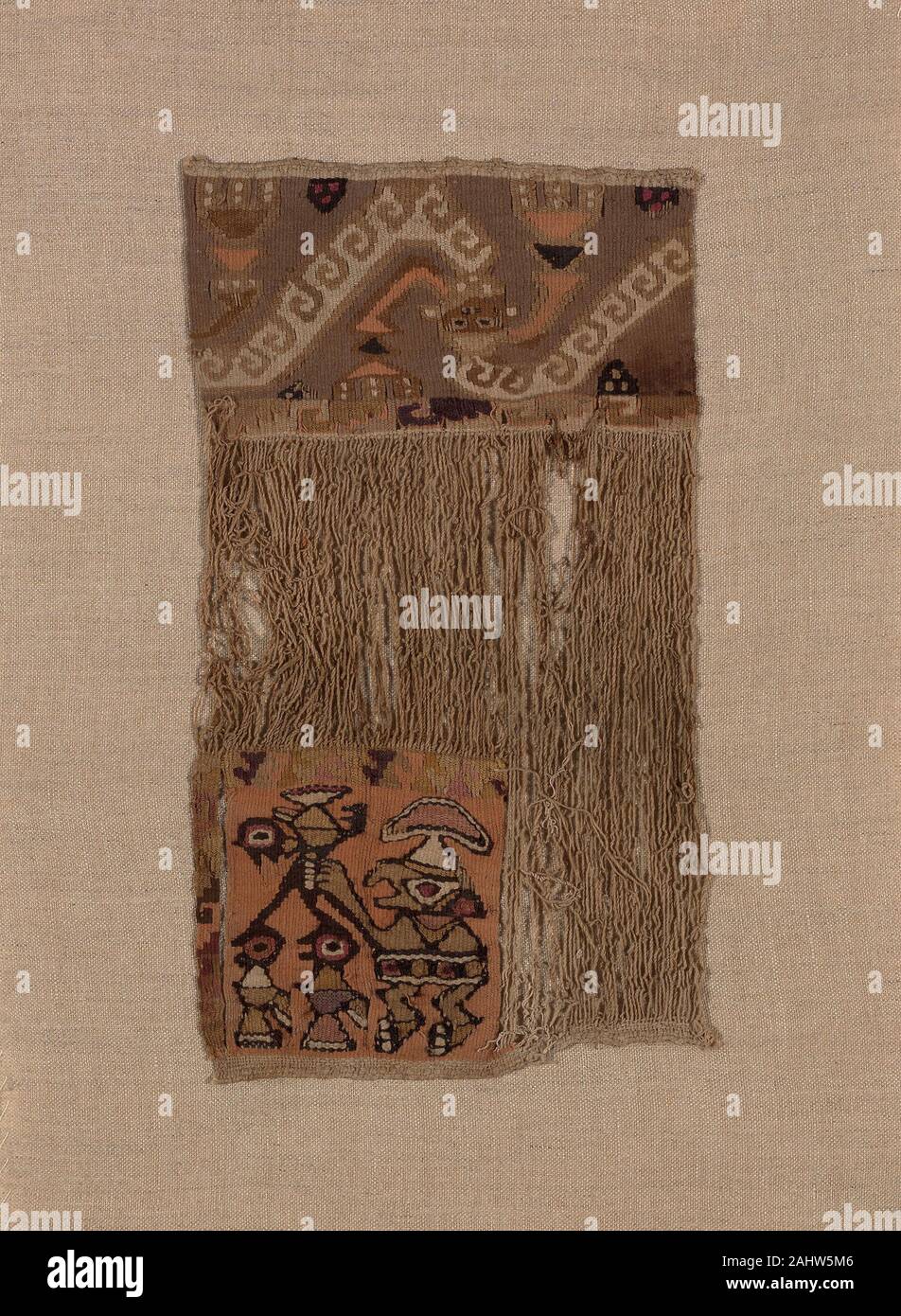 Cotton and wool camelid slit tapestry weave hi-res stock photography ...