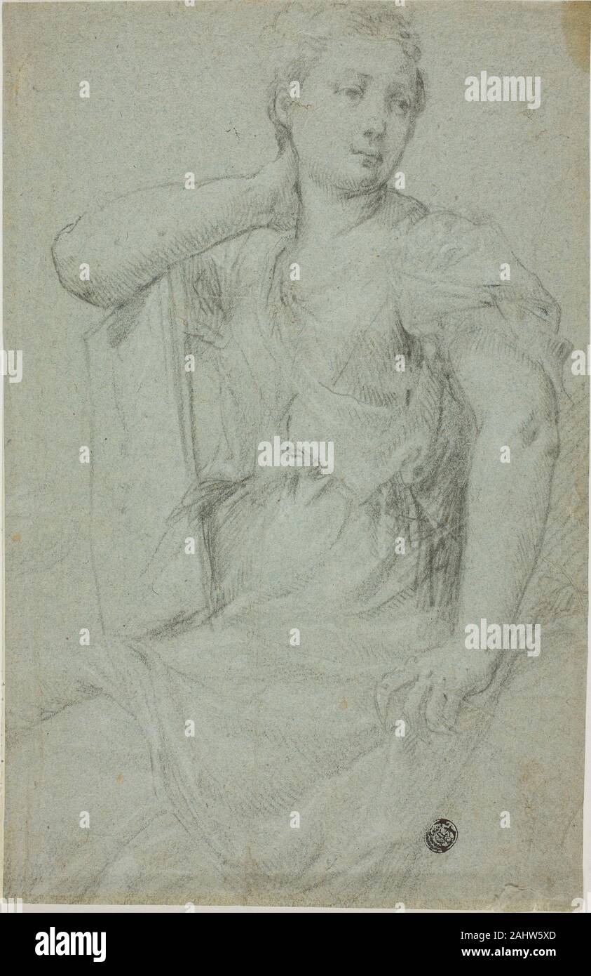 Style of Mario Balassi. Seated Woman with Folio Resting on Her Lap ...