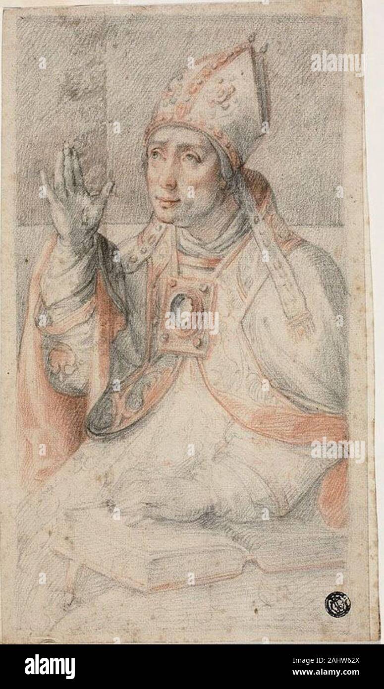 Federico Zuccaro. Saint Augustine. 1560–1609. Italy. Red and black ...