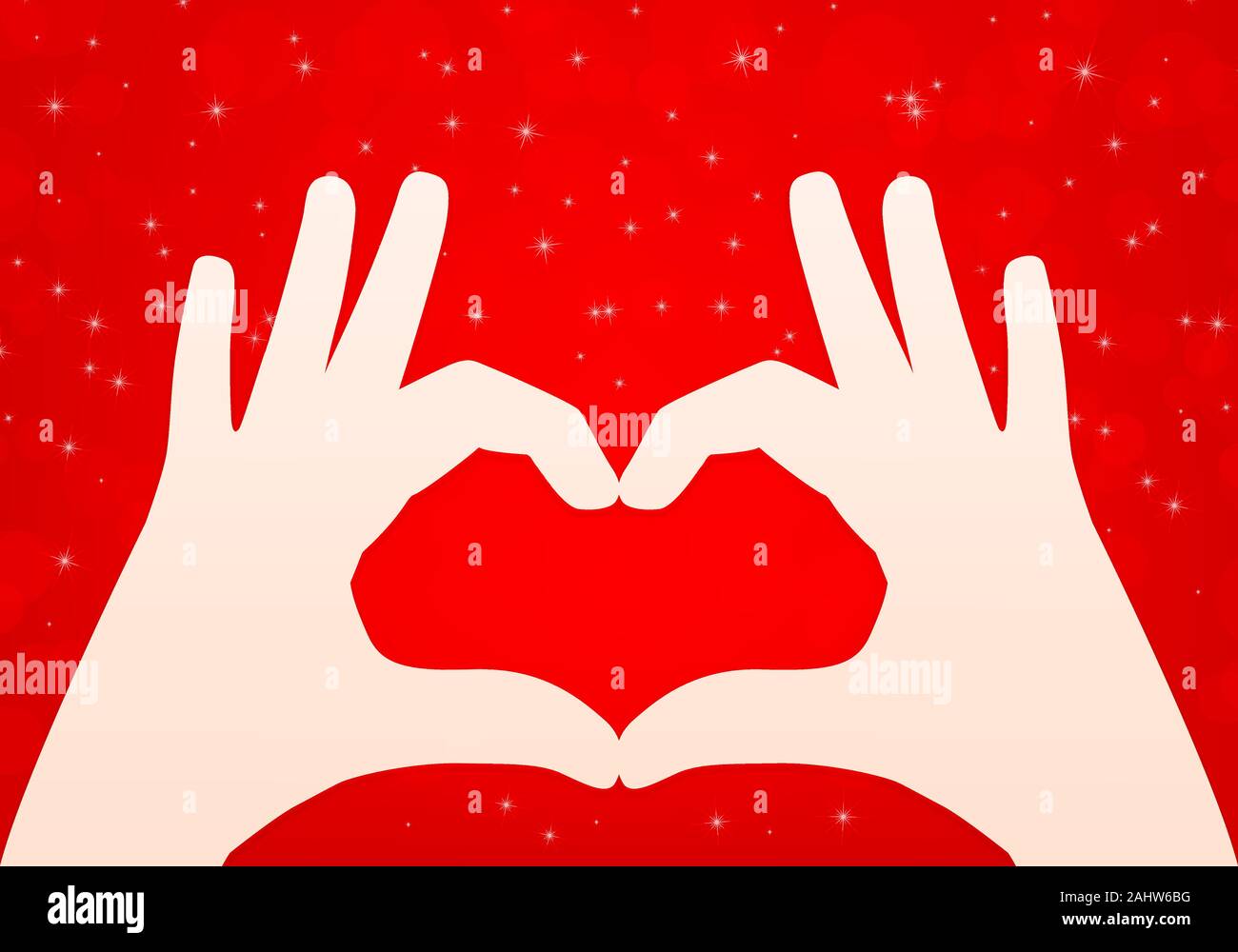 Hands heart vector background Stock Vector Image & Art - Alamy