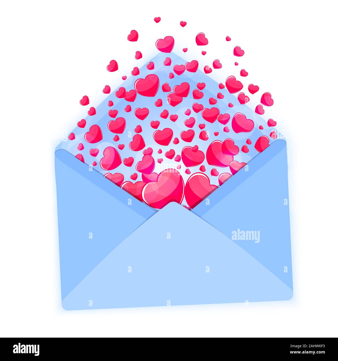 Valentine envelope Stock Vector Images - Alamy