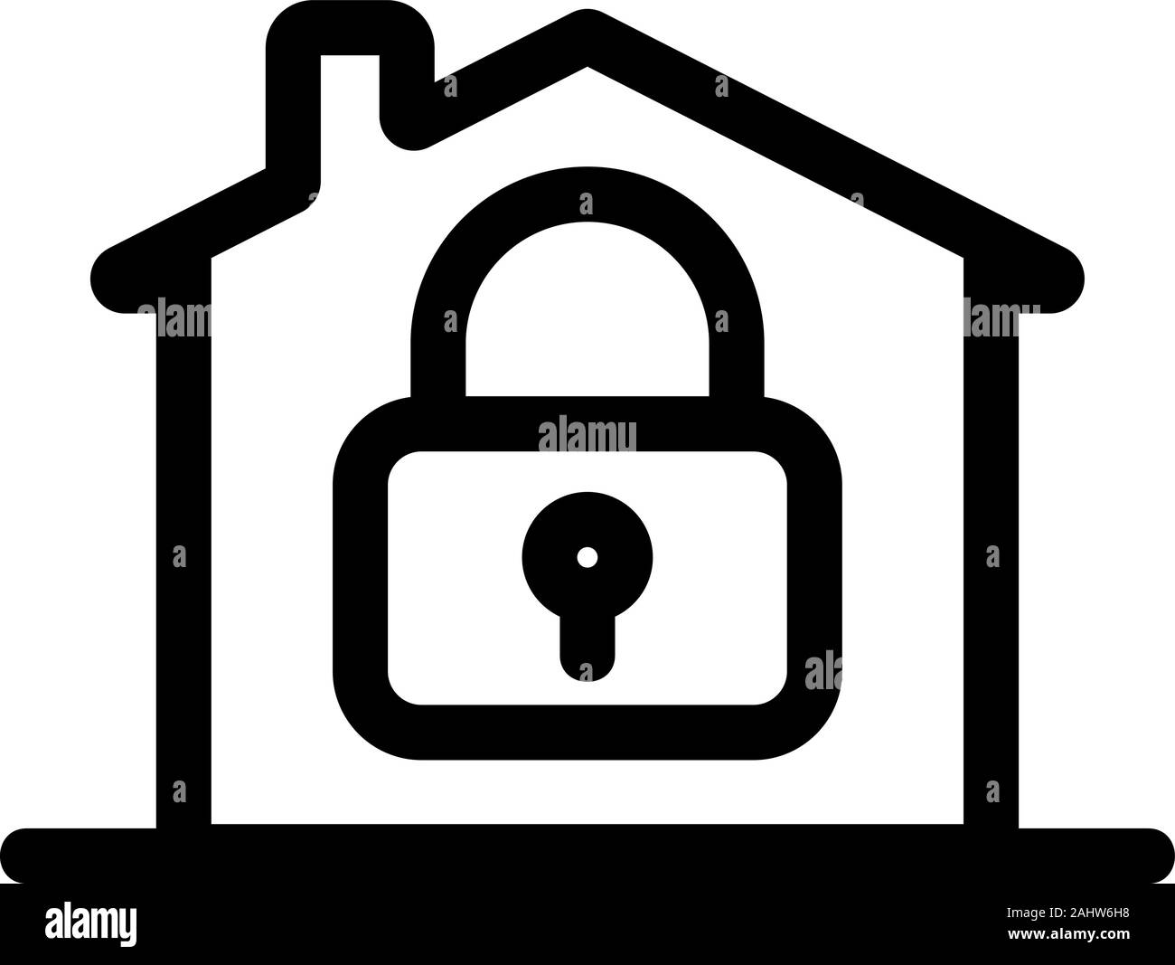 House turnkey icon vector. Isolated contour symbol illustration Stock ...