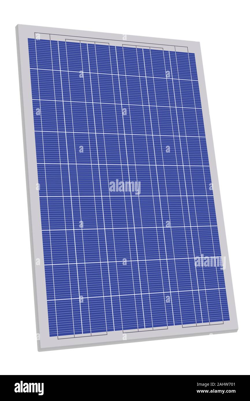 Single photovoltaic module for power supply Stock Photo - Alamy
