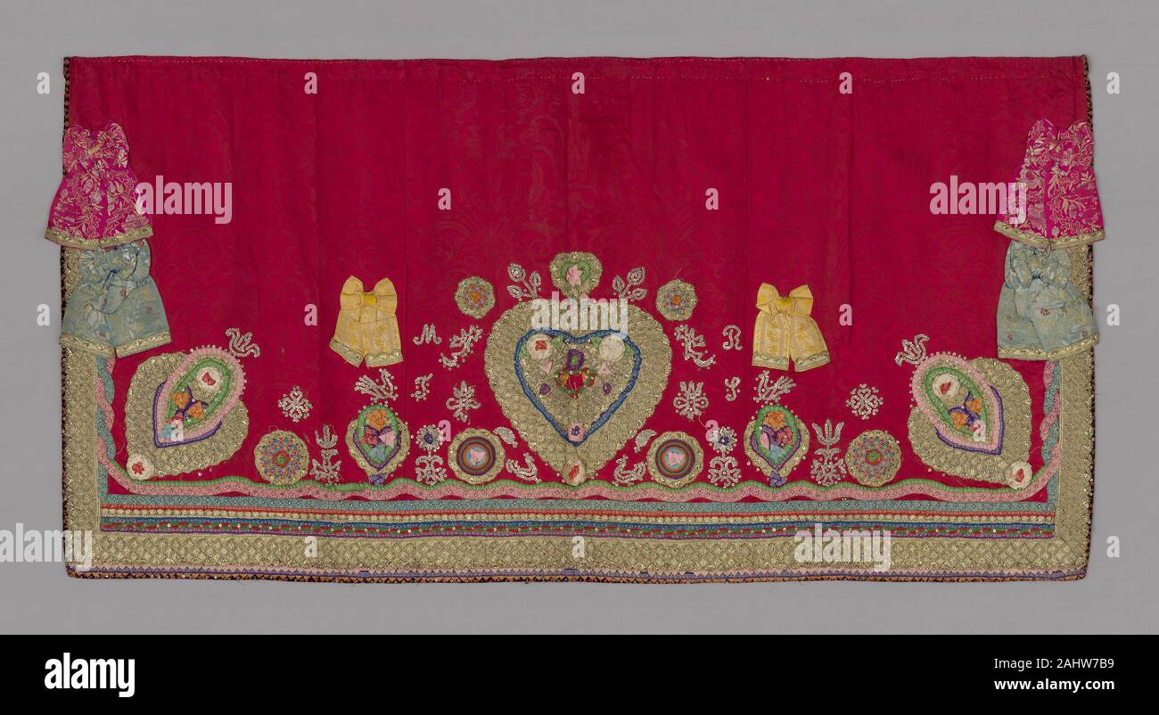 Altar Frontal. 1801–1900. Bayern. Silk and metal threads, lace, sequins ...