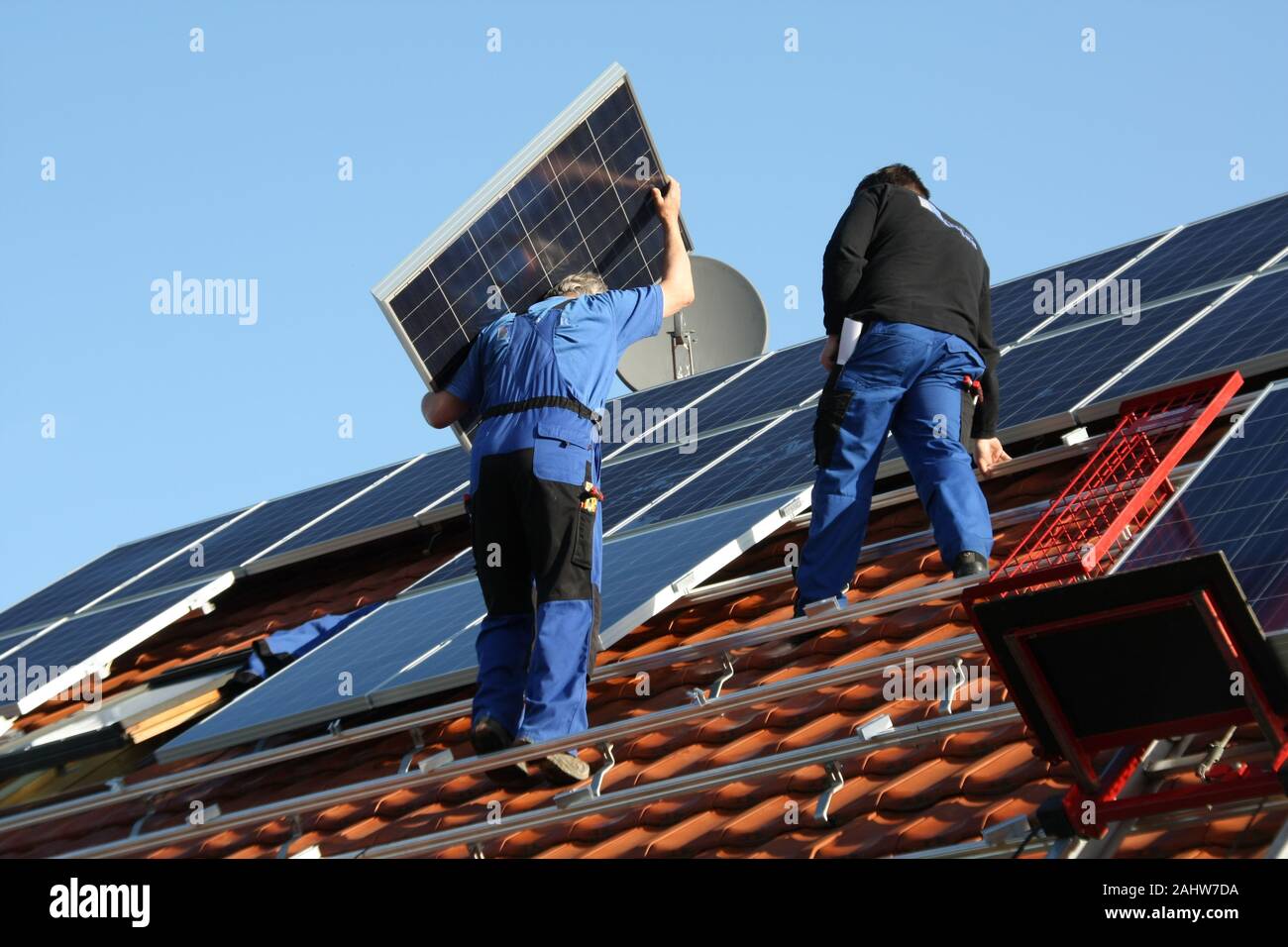 Solar system installation High Resolution Stock Photography and Images ...