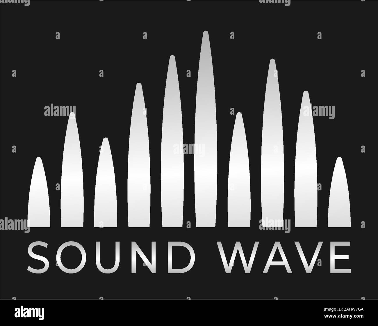 Audio Wave Spectrum Visual Logo, Spectrum Bar Design Vector,Audio Logo ...