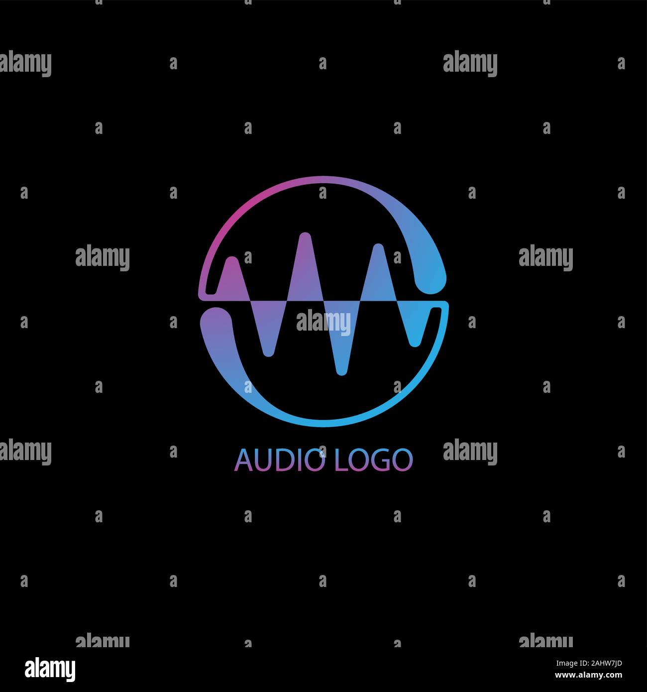 Circle Audio Wave Spectrum Visual Logo Concept, Liquid Spectrum Bar ...