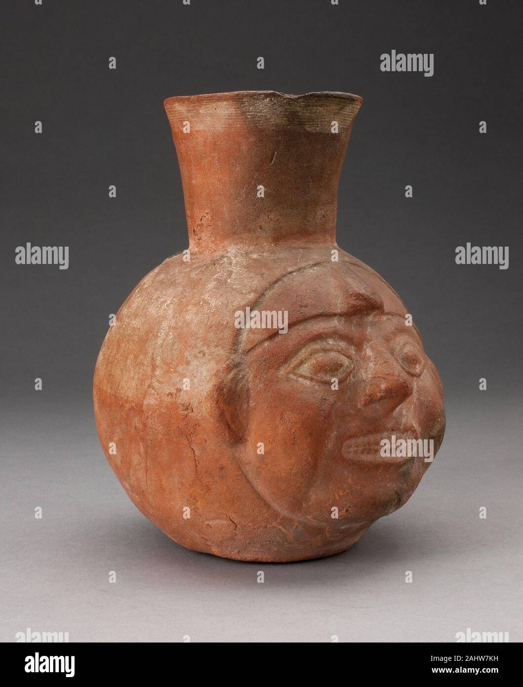 Moche. Jar in the Form of a Human Head Showing Teeth. 100 BC–500 AD ...