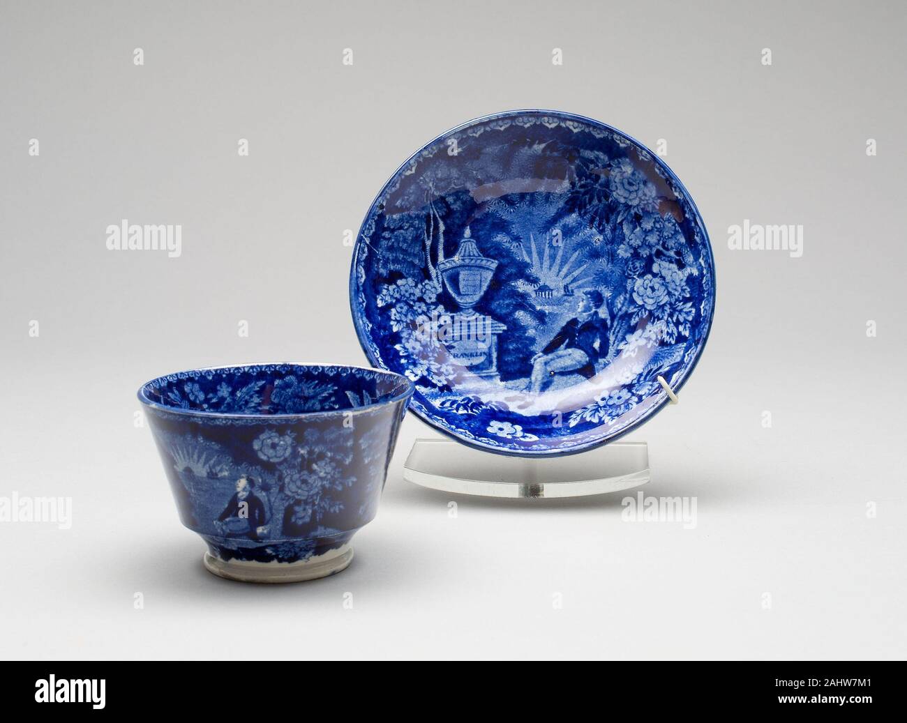 Staffordshire Potteries. Cup and Saucer. 1825. Staffordshire ...