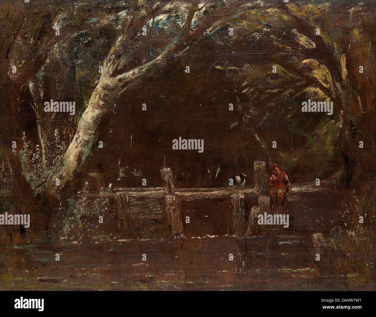 John Constable. Landscape (The Lock). 1815–1830. England. Oil on canvas ...