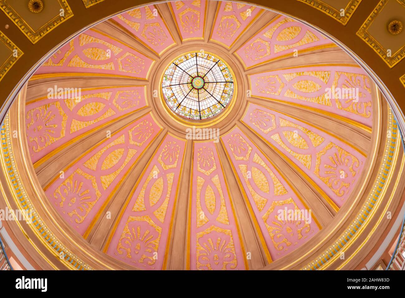 interior of cupola of the Alabama capitol state building in Montgomery ...