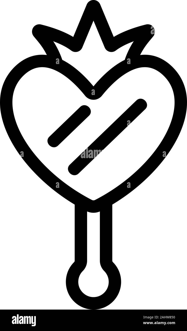 Mirror princess icon vector. Isolated contour symbol illustration Stock ...