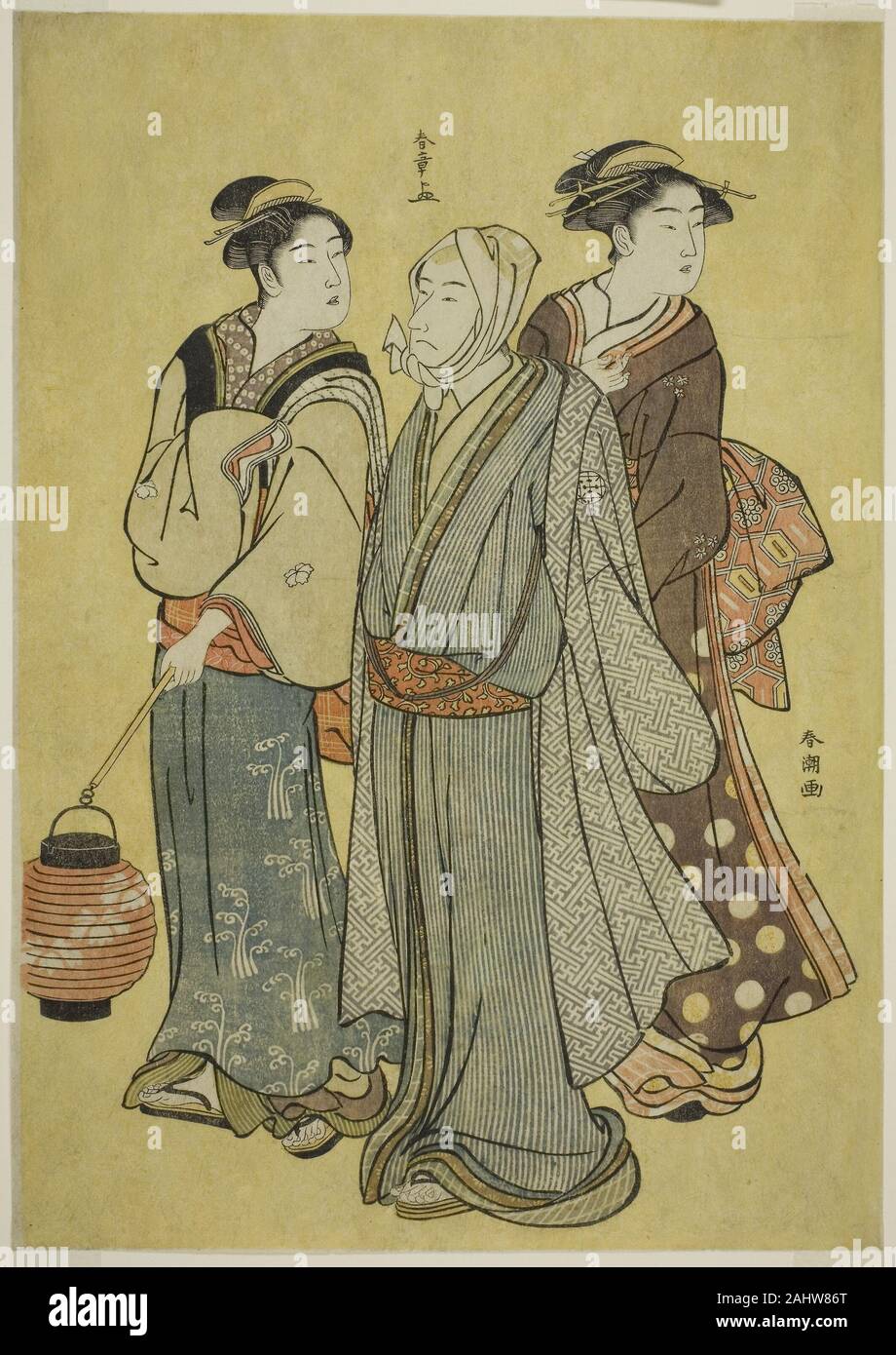 Katsukawa Shunsho. A Young Man Dressed as an Actor of the Ichikawa ...
