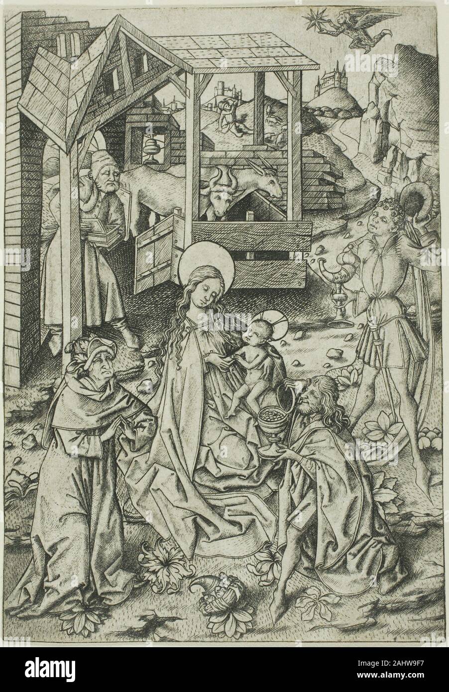 Master E.S.. The Adoration of the Magi. 1460–1465. Germany. Engraving ...