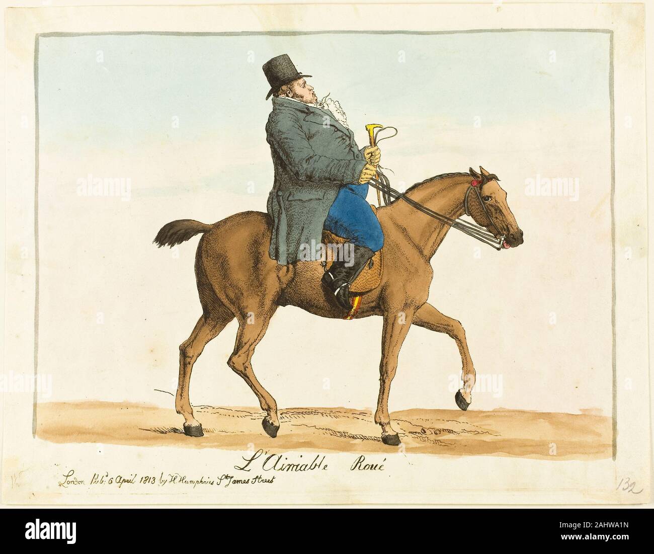 Hannah Humphrey (Publisher). The Lovable Rake. 1813. England. Etching ...