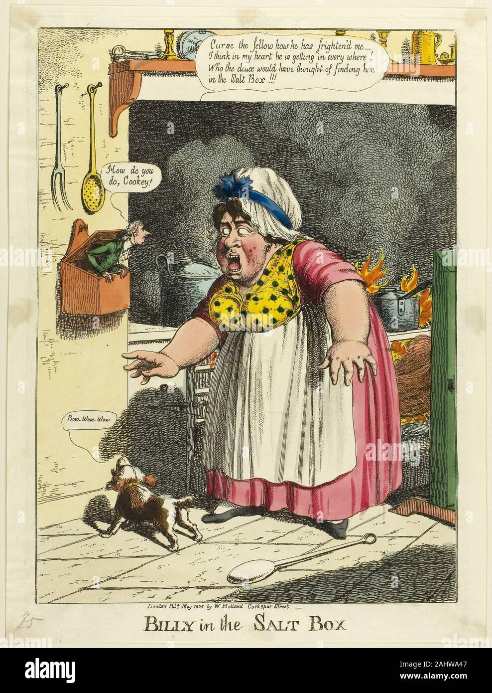 Charles Williams. Billy in the Salt Box. 1805. England. Etching, with ...