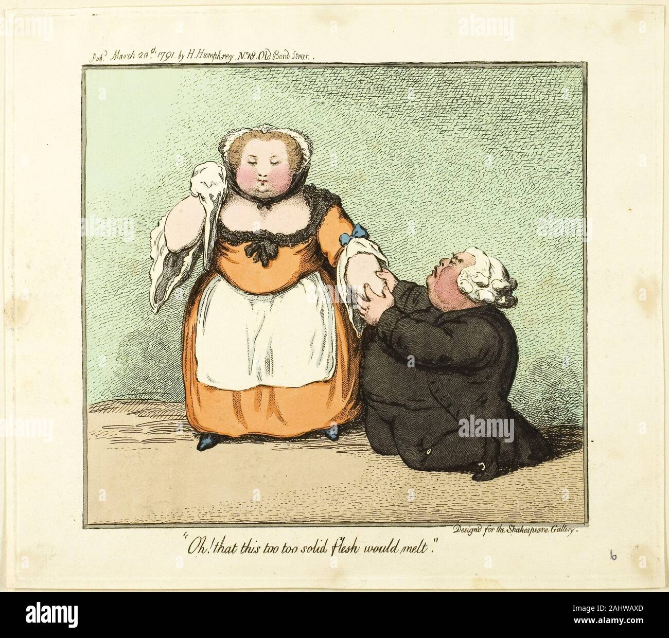 James Gillray. Oh! that this too too solid flesh would melt.. 1791 ...