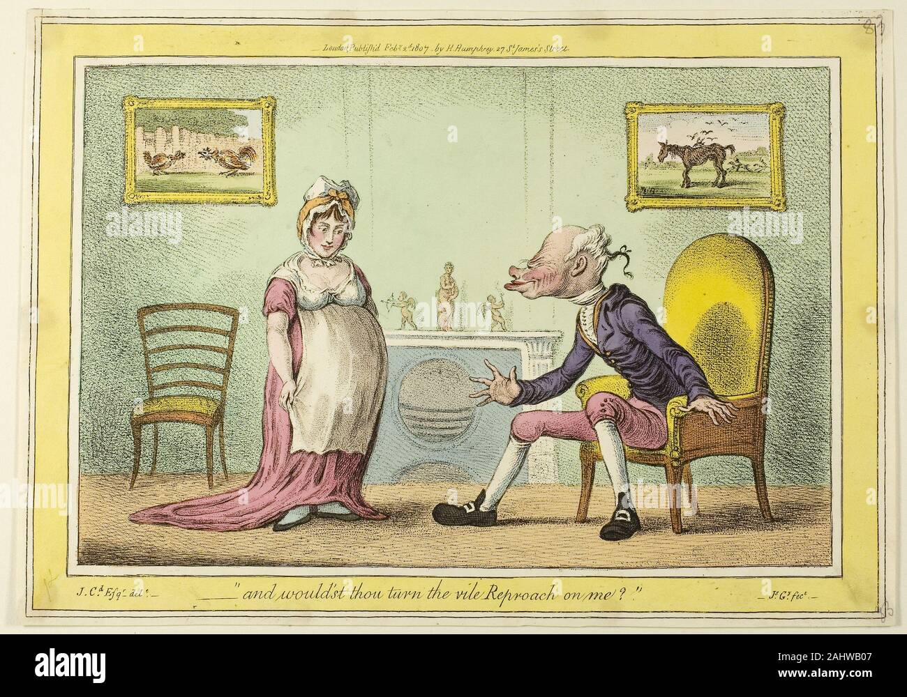 Hand colored stipple with etching hi-res stock photography and images ...