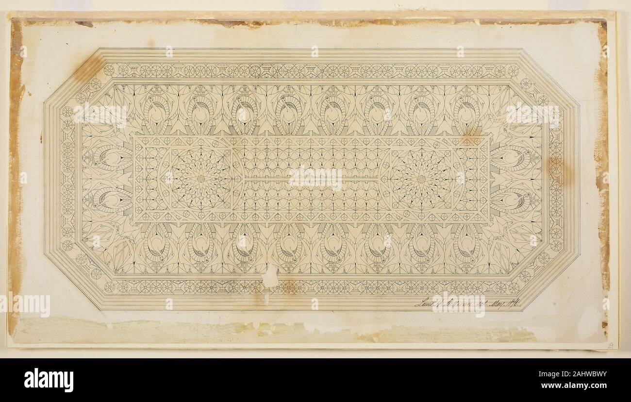 Louis H. Sullivan (Architect). Ceiling Design with Peacock Motif. 1876 ...