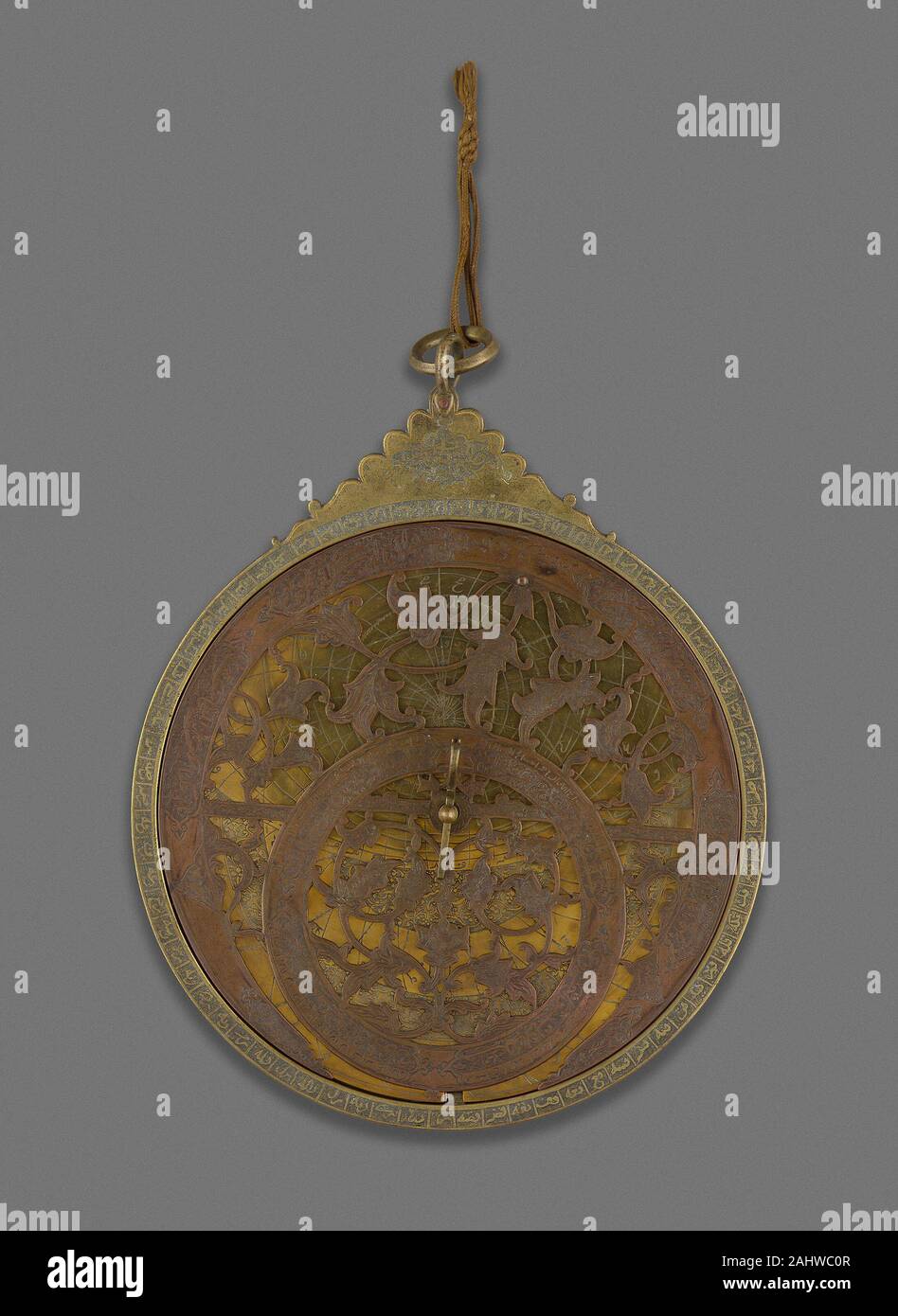 Islamic. Astrolabe. 1701–1800. Iran. Brass with pierced and engraved ...