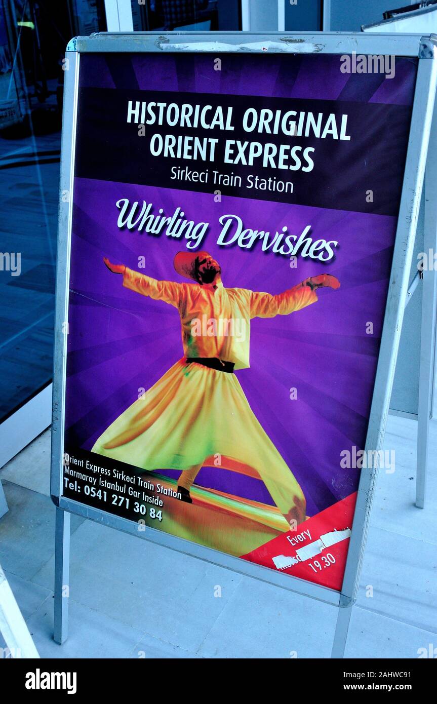 Orient express sign ISTAMBUL - Bosphorus Strait - TURKEY Stock Photo ...