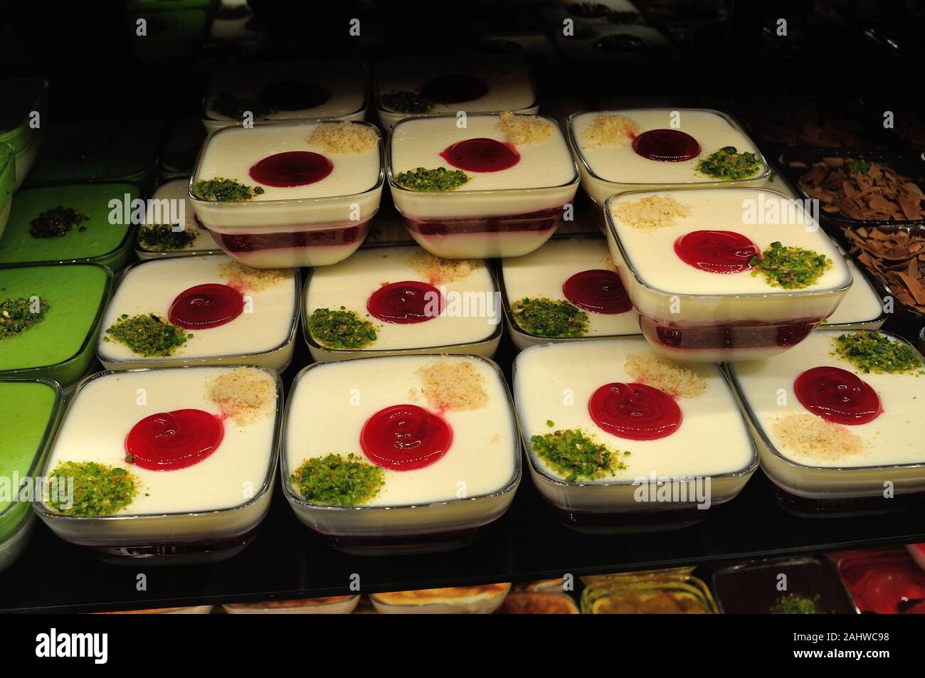 typical desserts in ISTAMBUL - Bosphorus Strait - TURKEY Stock Photo ...