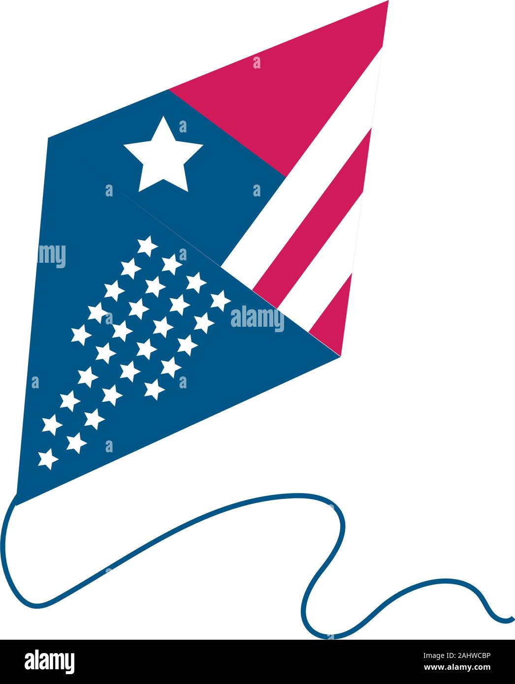 Usa flag kite design, United states america independence labor day ...