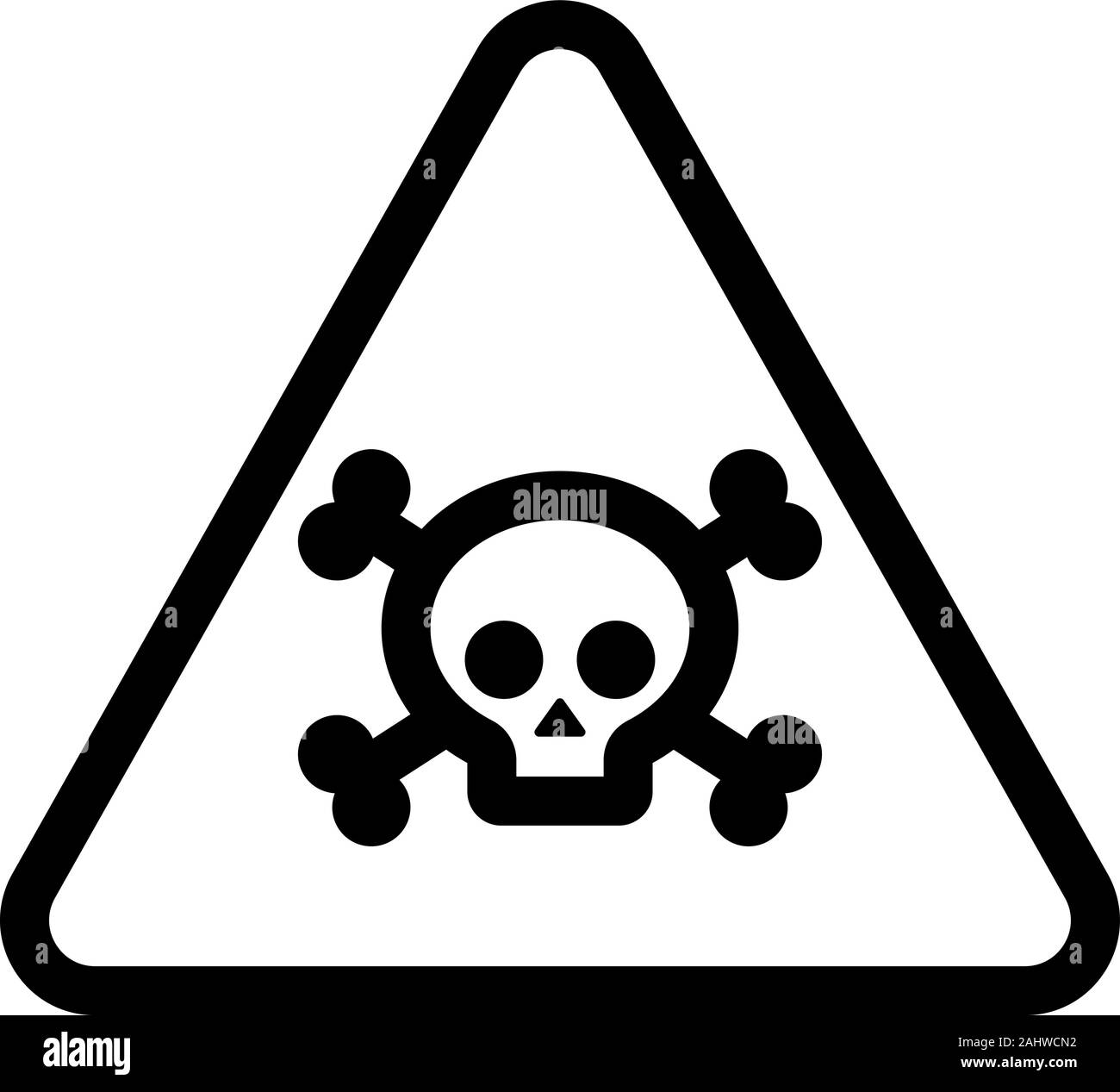 Gently poison the vector icon. Isolated contour symbol illustration ...