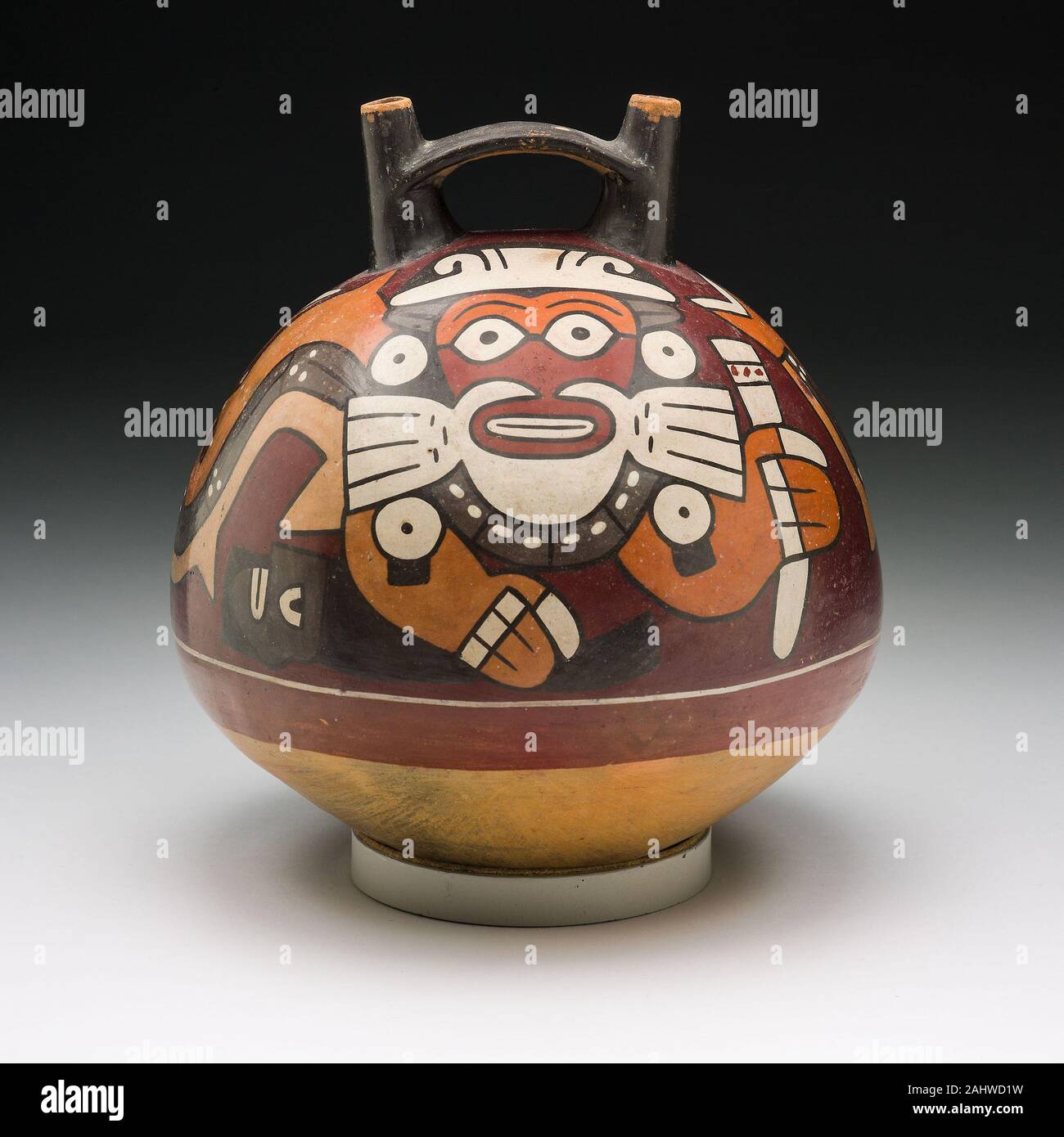 Nazca. Vessel Depicting a Composite Shark, Feline, and Human Figure ...