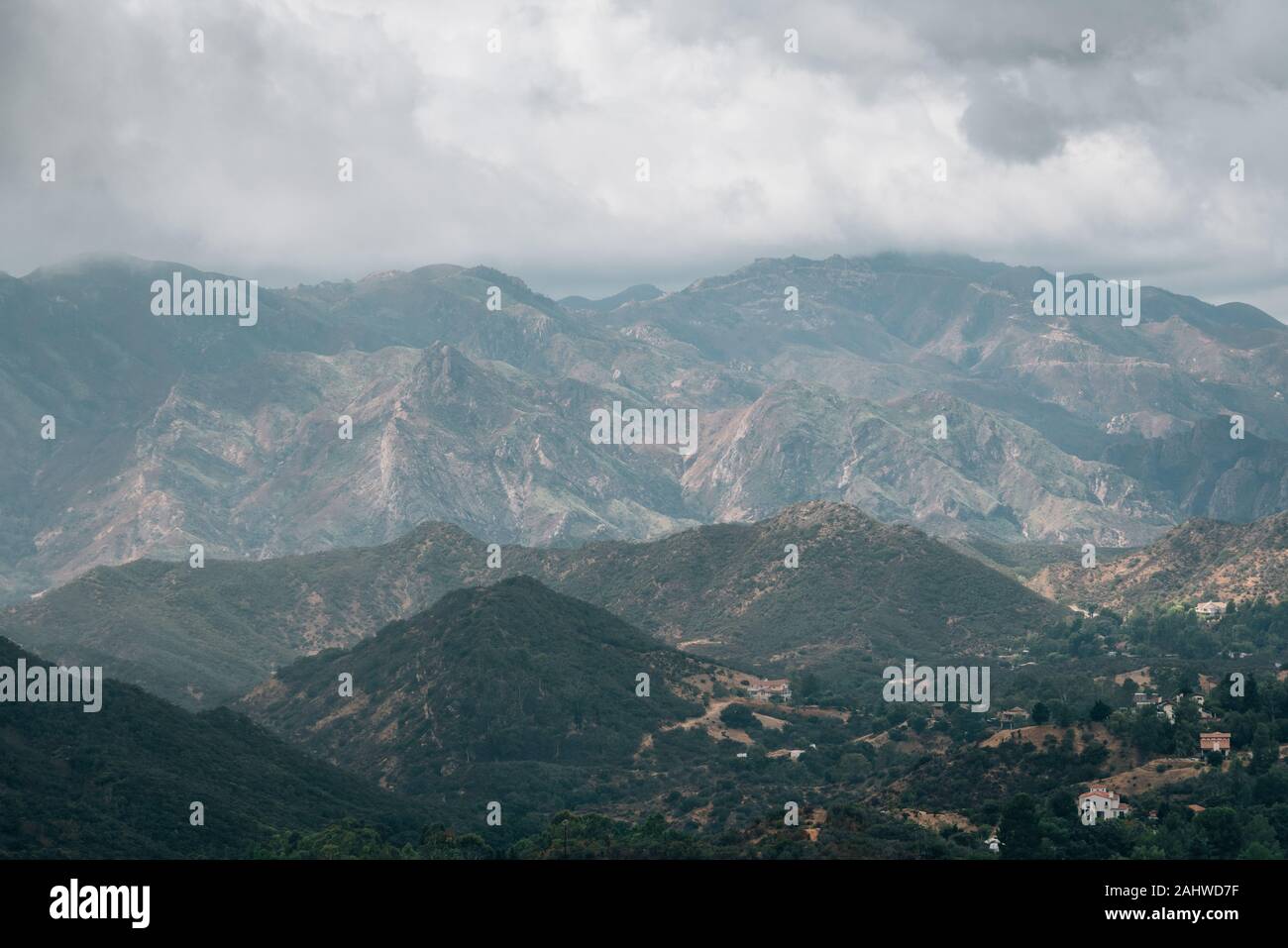 Dramatic view of mountains in Malibu, California Stock Photo - Alamy