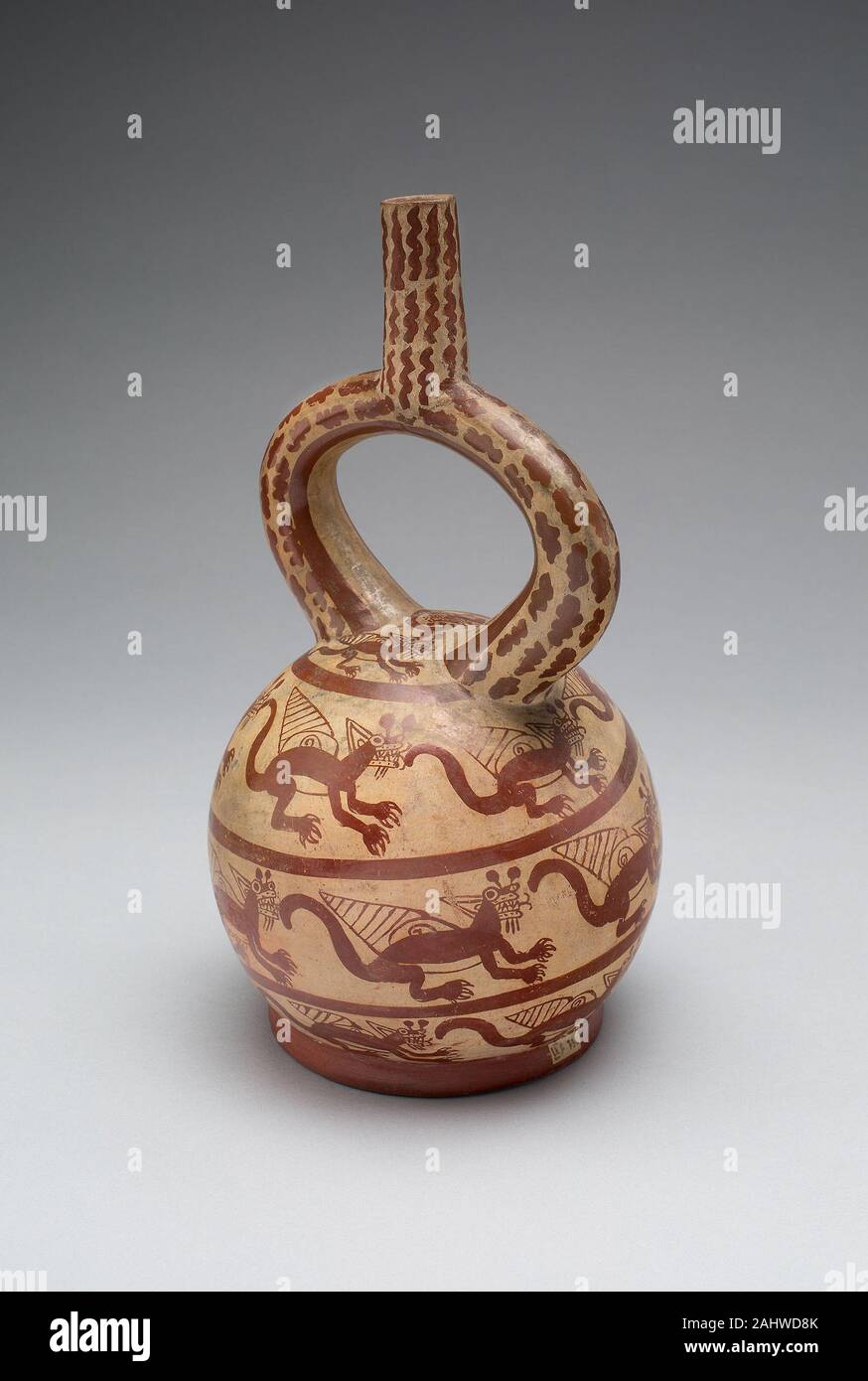 Moche. Vessel Depicting Feline Figures. 100 BC–500 AD. North Coast ...
