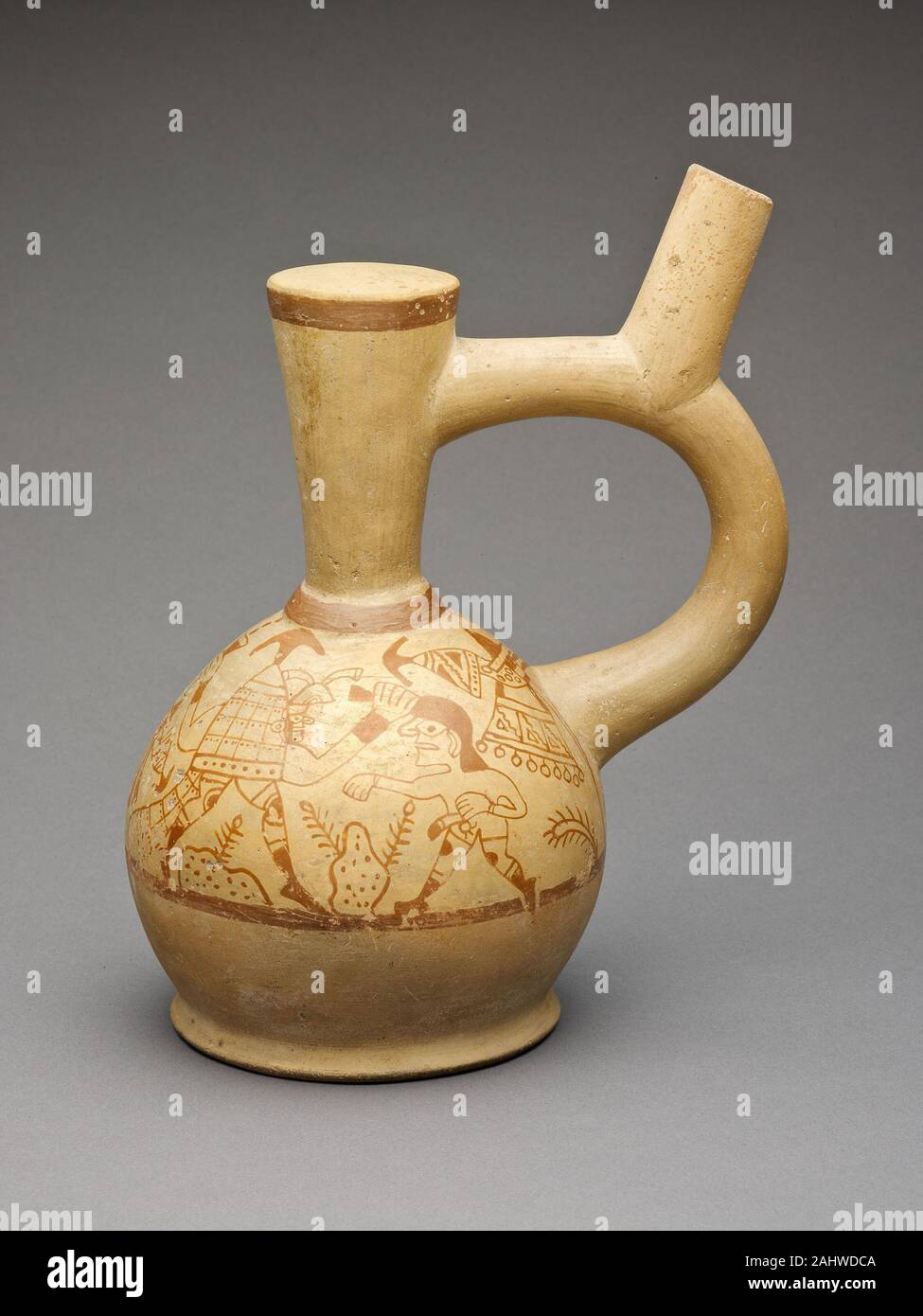 Moche. Vessel Depicting Animated Weapons and Helmets Capturing ...