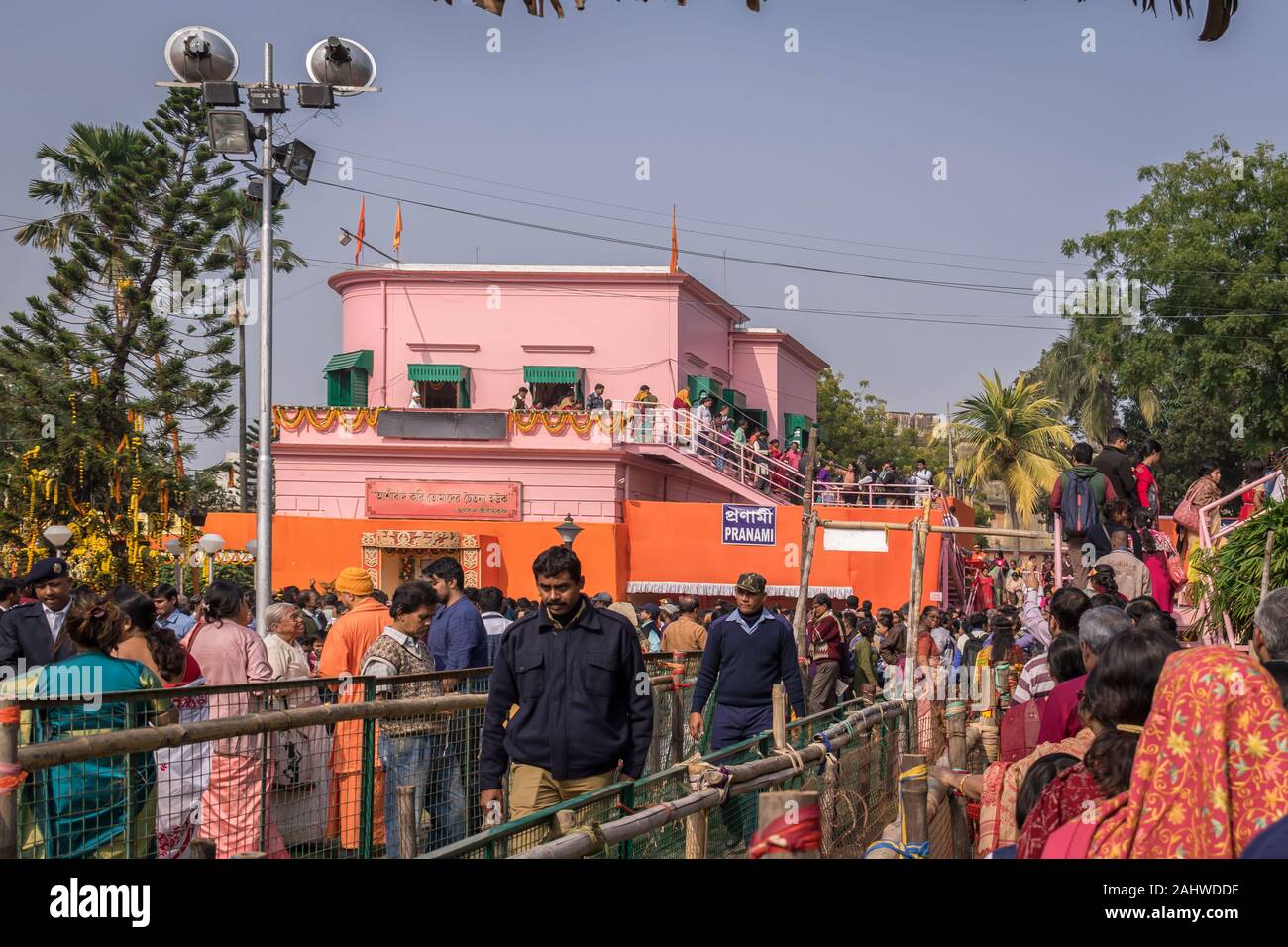 People are gathered for Kolpotoru Utsab, at Cossipore Garden House or ...