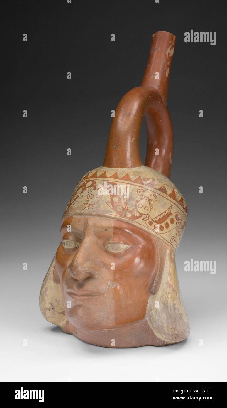 Moche. Portrait Vessel of a Ruler. 100 BC–500 AD. North Coast. Ceramic ...