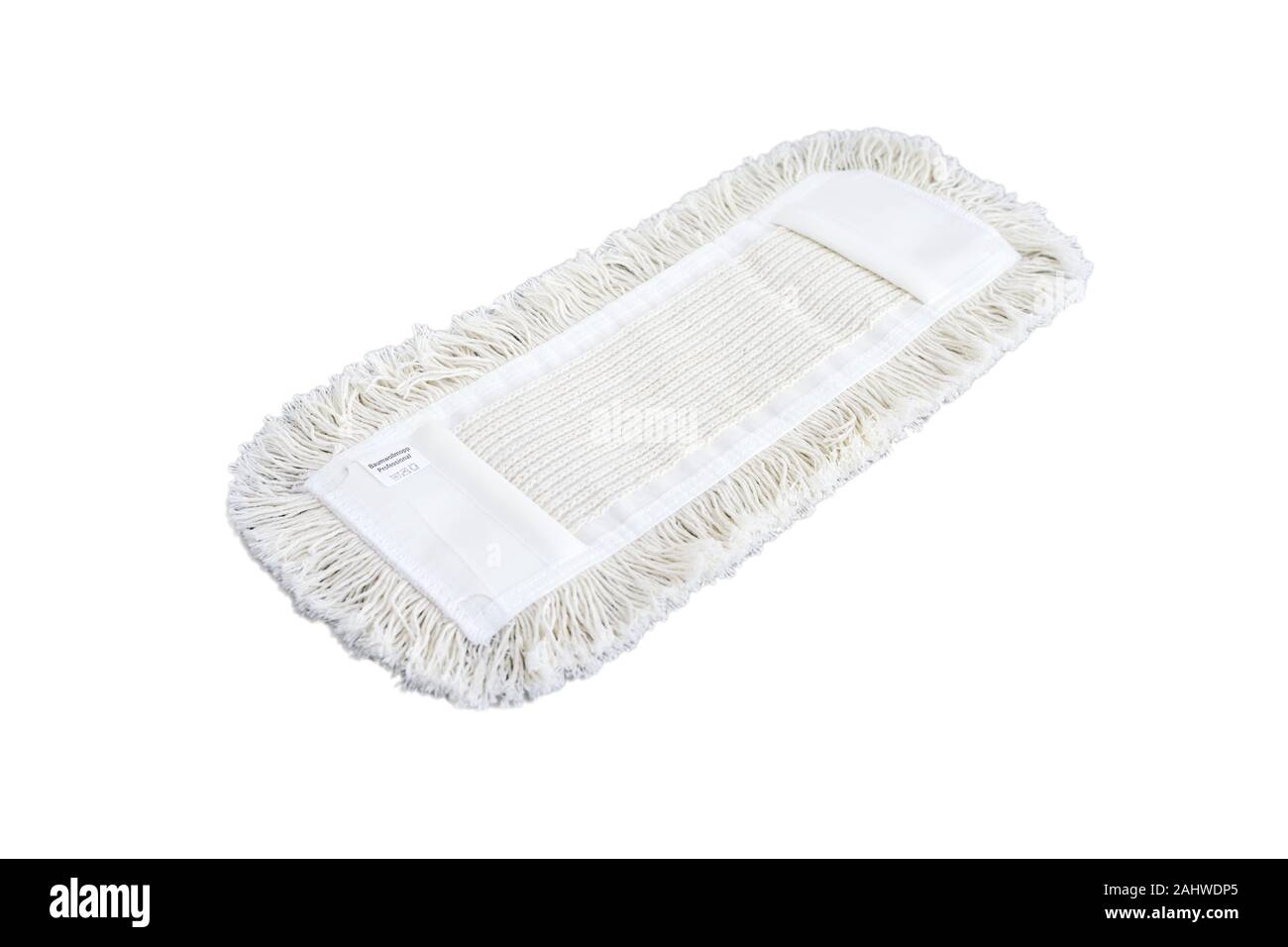 White fiber mop for cleaning floor isolated on white background Stock ...