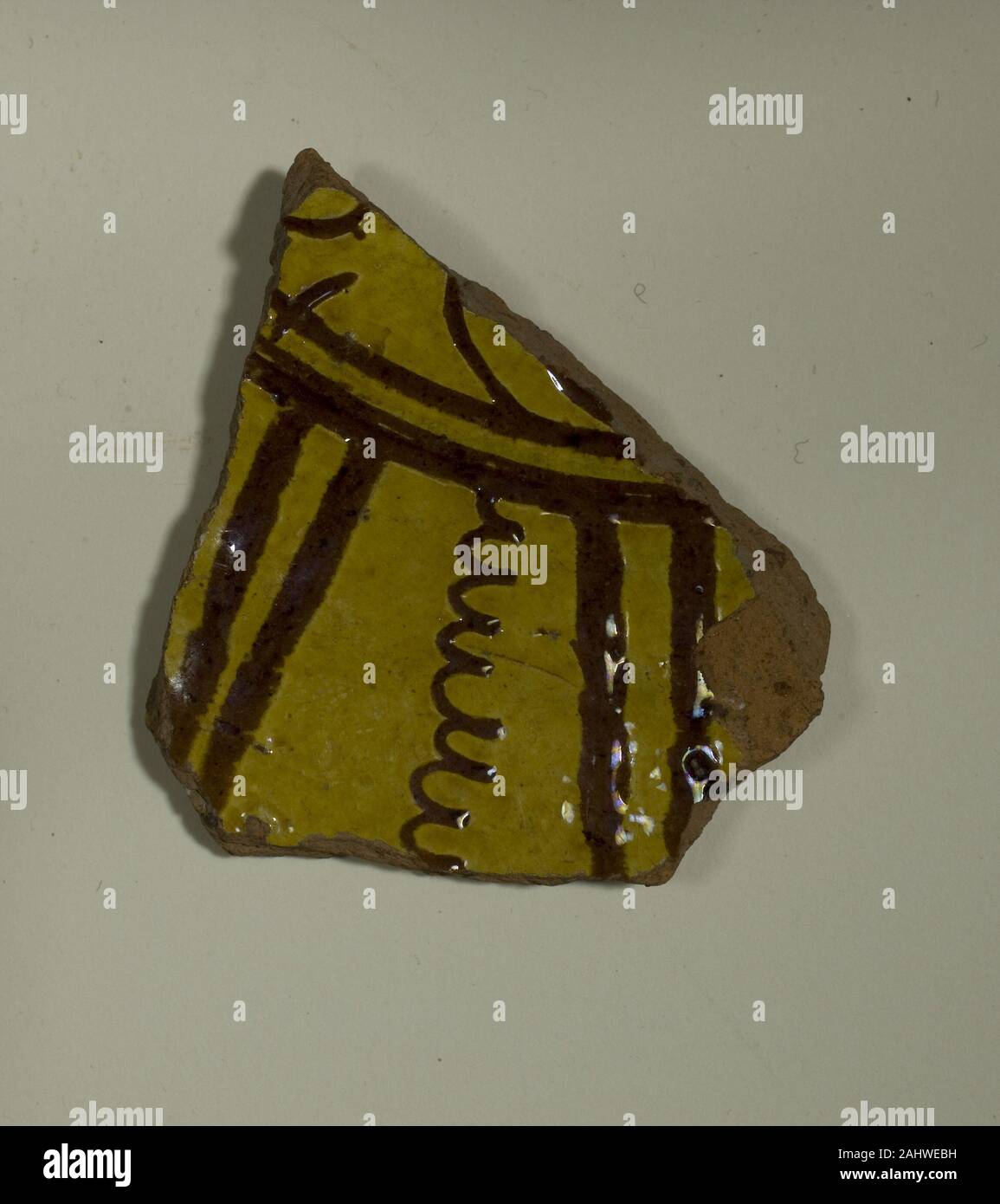 Byzantine. Fragment of a Plate. 1201–1400. Istanbul. Ceramic Stock ...