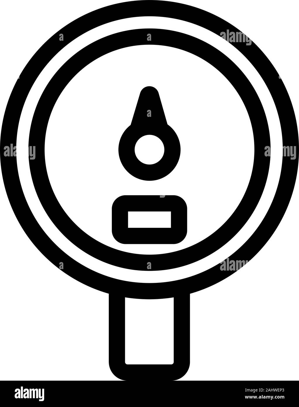Water meter icon vector. Isolated contour symbol illustration Stock ...