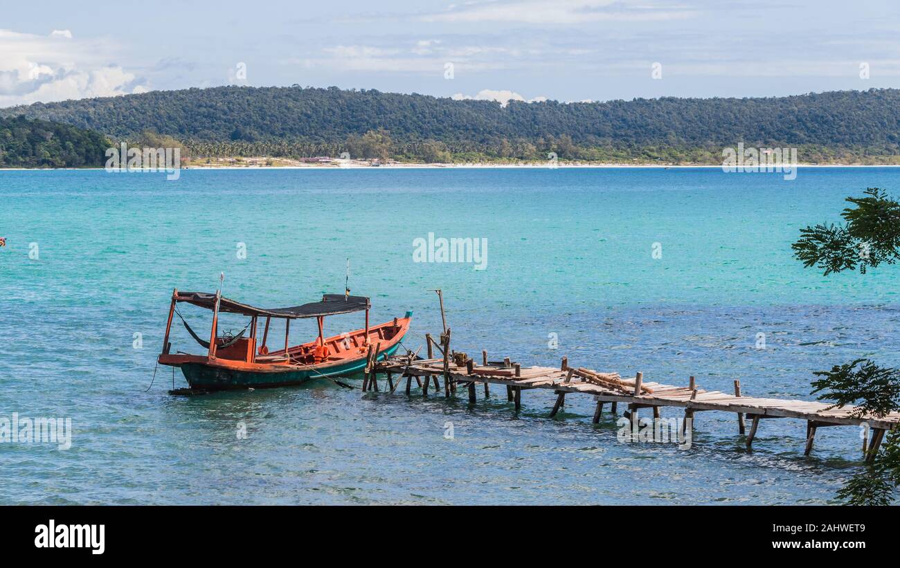 Koh Rong from Sok San Village Stock Photo - Alamy
