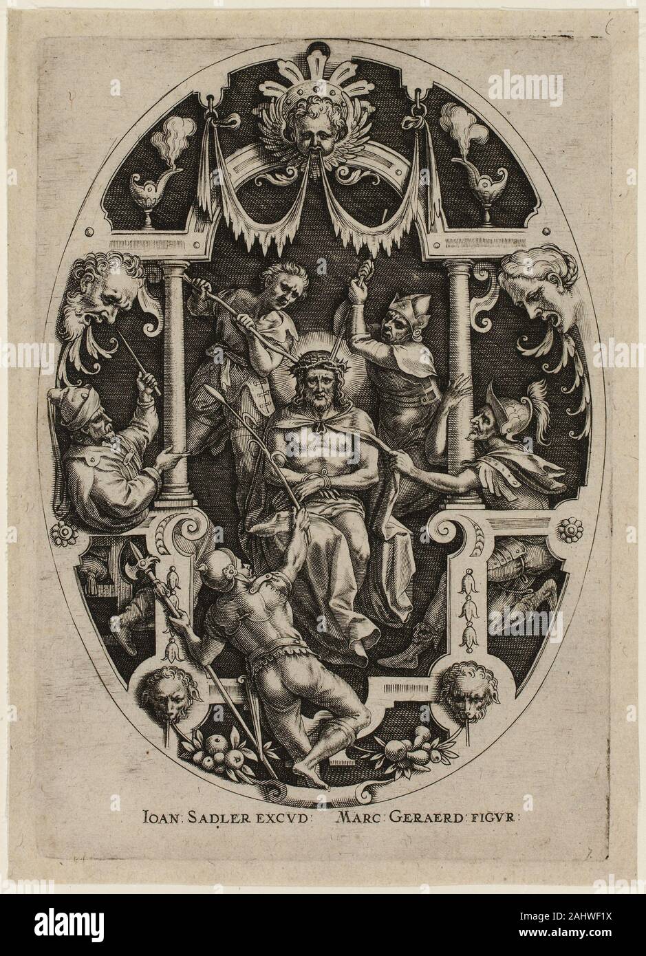 Jan Sadeler, the Elder. Crowning with Thorns, from Passion of Christ ...