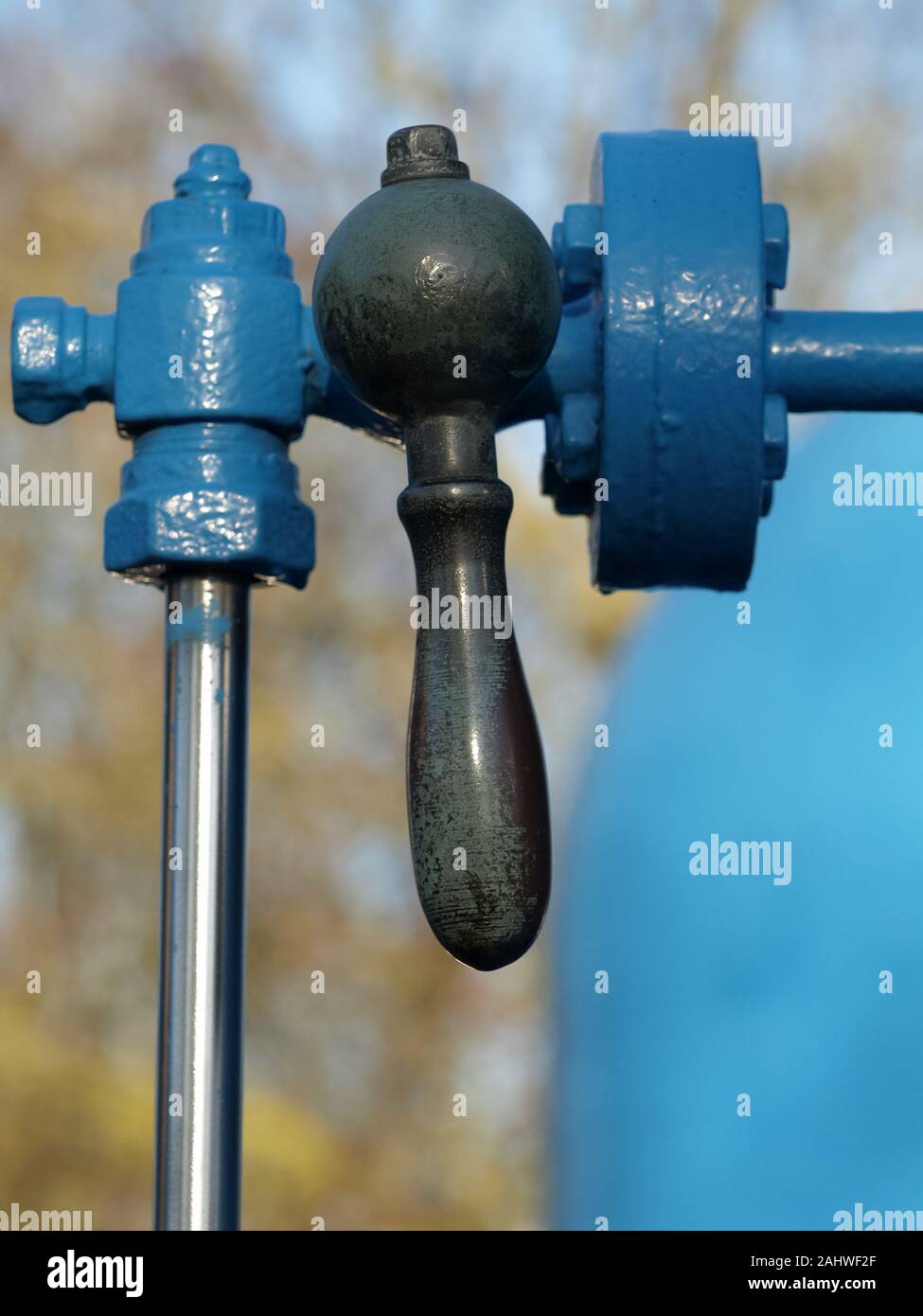 Blue steam engine hi-res stock photography and images - Alamy