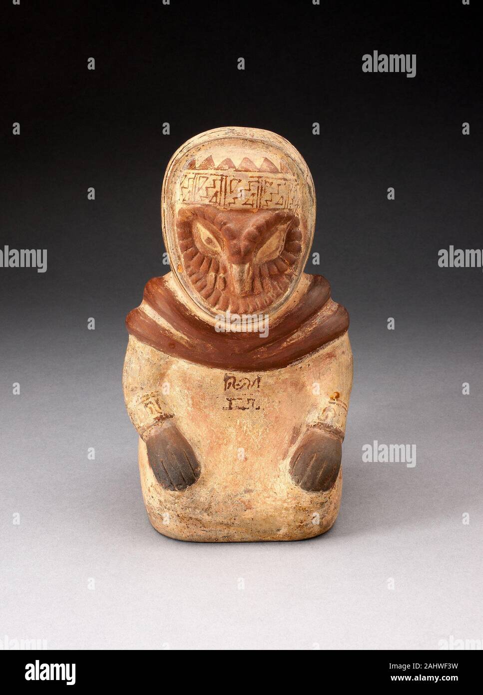 Moche. Vessel with Missing Spout in the Form of a Seated ...