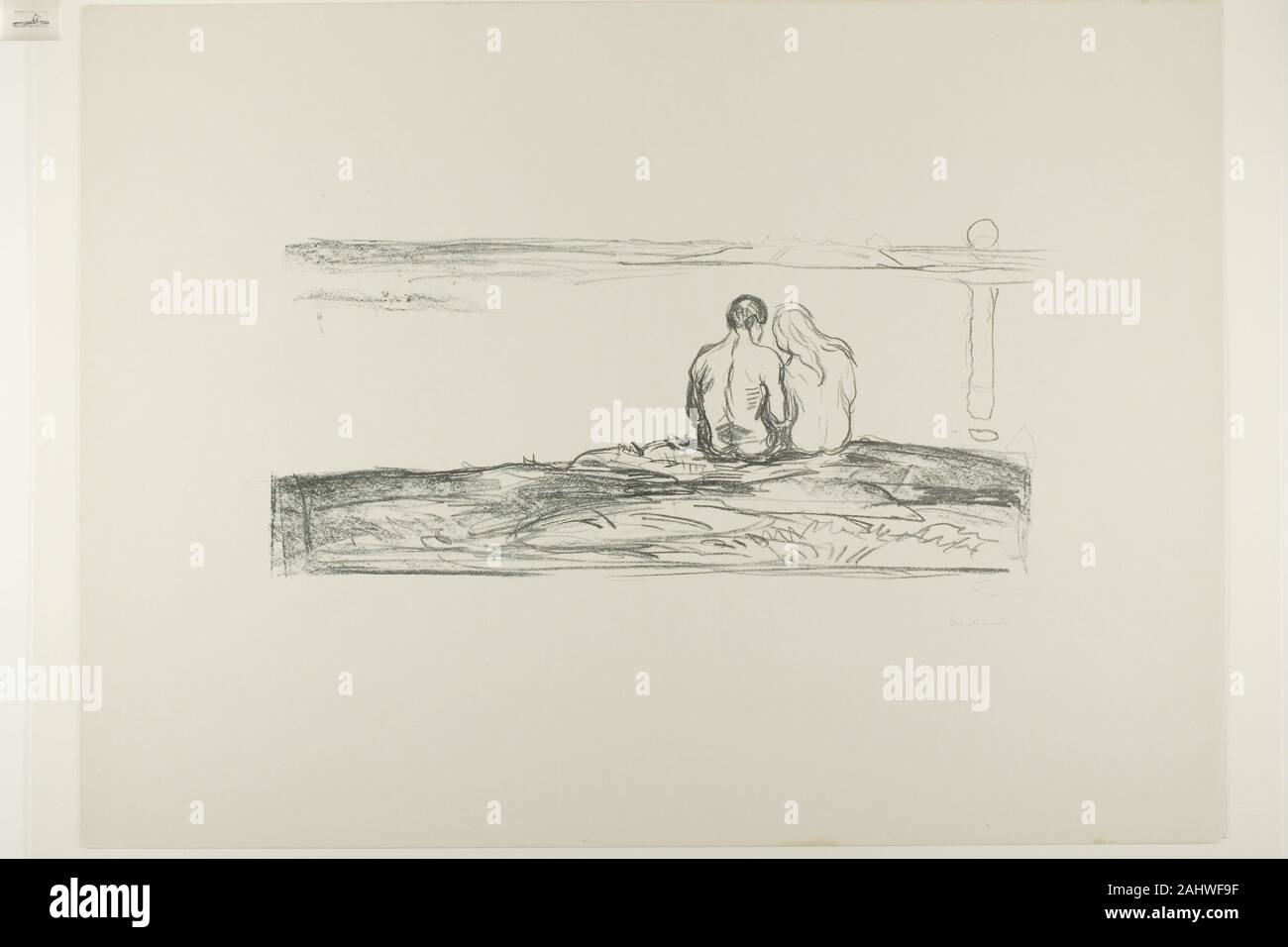 Edvard Munch. Moonrise. 1908–1909. Norway. Lithograph on paper Stock ...