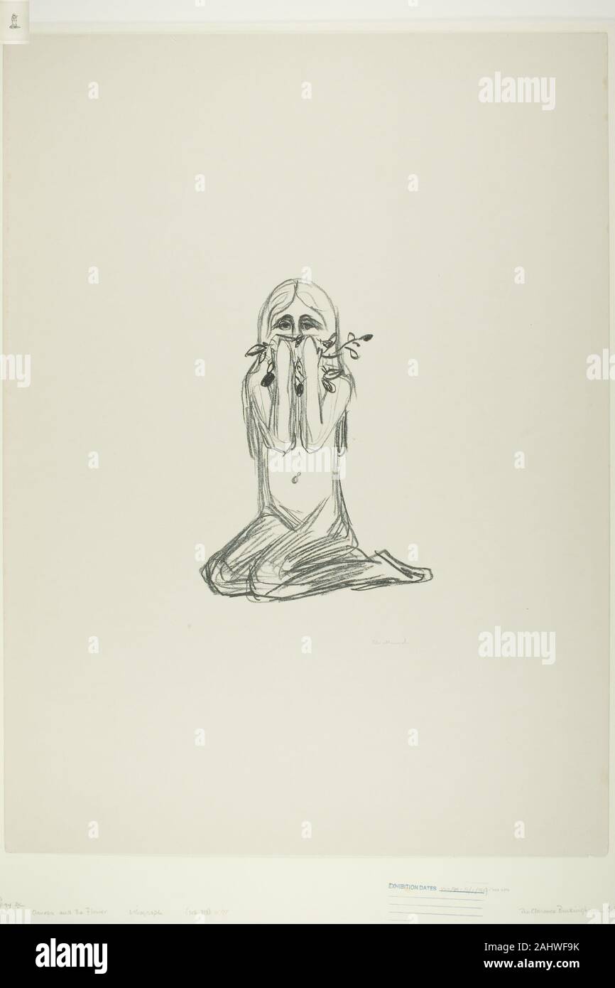 Edvard Munch. Omega and the Flower. 1908–1909. Norway. Lithograph on ...