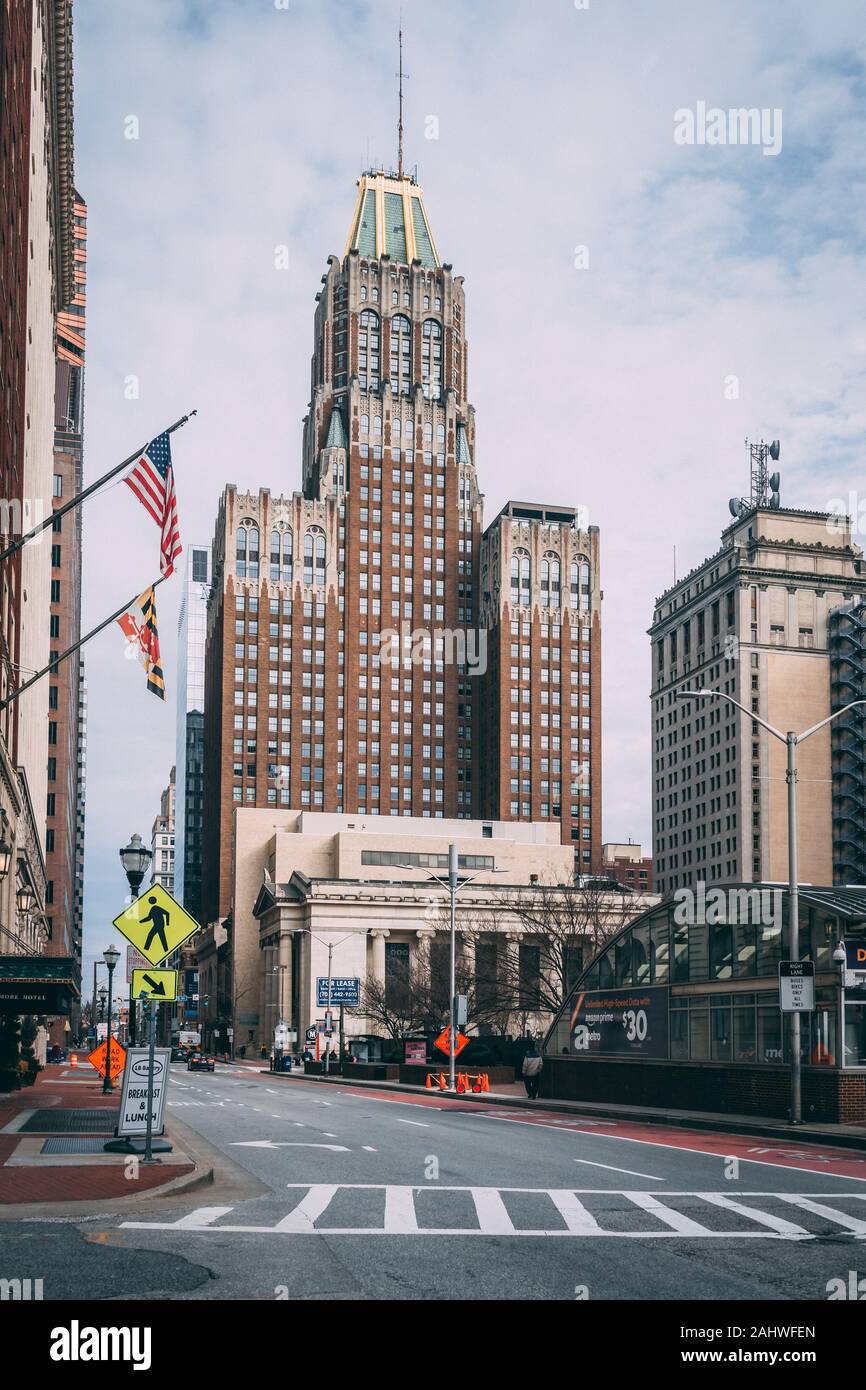 10 Light Street, a historic building in Baltimore, Maryland Stock Photo ...
