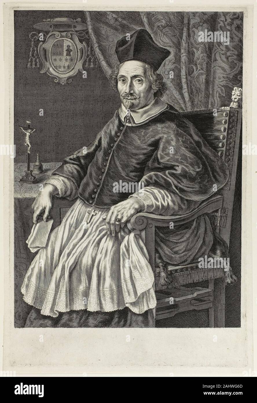 Jan Visscher. Portrait of Cardinal Zacharias de Mez. 1540–1586. Holland ...