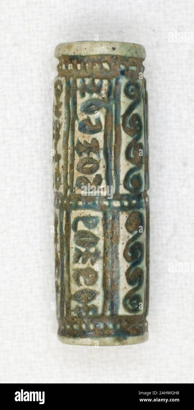 Ancient Egyptian. Cylinder with Geometric Designs and Hieroglyphs. 1650 ...